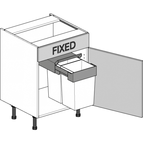 Timber Frame Shore Blue 600 Hob/Sink Dummy Drawerline Base with ...