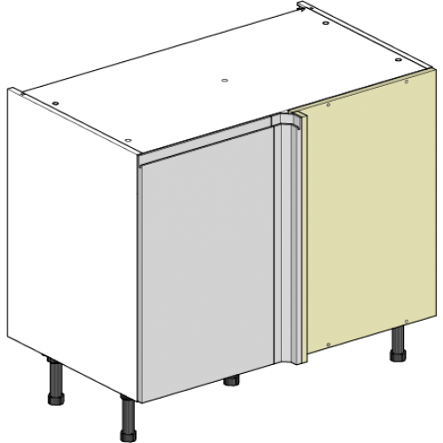 Handleless Matt Graphite 1000 Highline Corner Base J-Pull with 450 Door ...