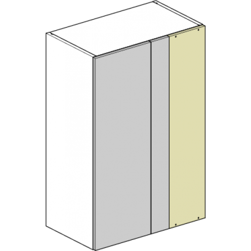 600mm Timber Frame Stone Blind Corner Tall Wall Unit with Right Blank ...