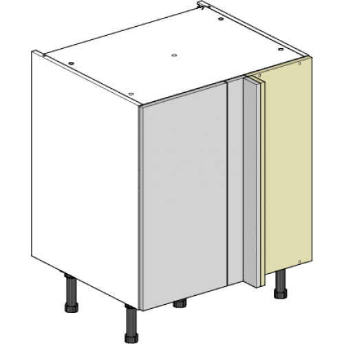 HSSHB-HCBU700R: 700mm Timber Frame Shore Blue Blind Corner Unit with ...