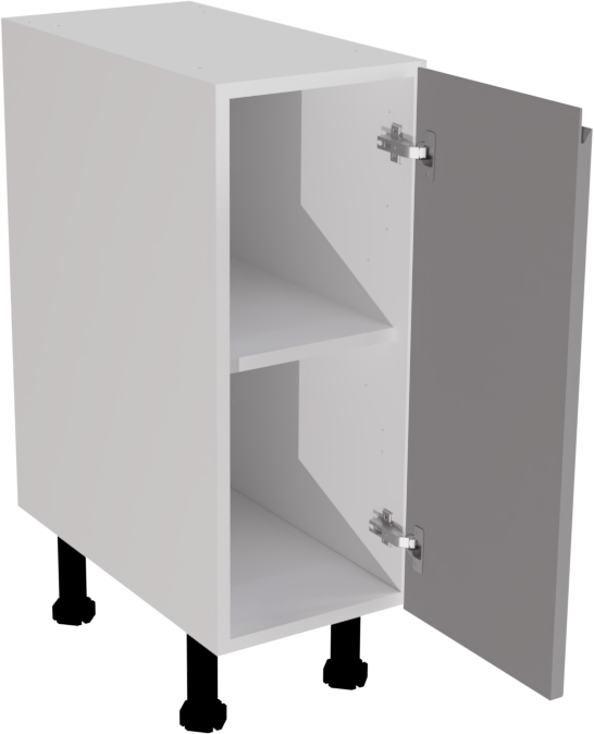 300mm Handleless Matt Dust Grey Kitchen Base Unit from Flat-Pack Kitchens