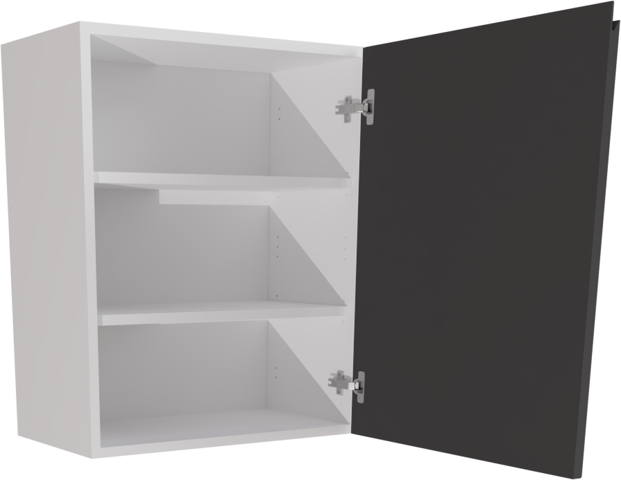 600mm Handleless Matt Graphite Kitchen Wall Unit from Flat-Pack Kitchens