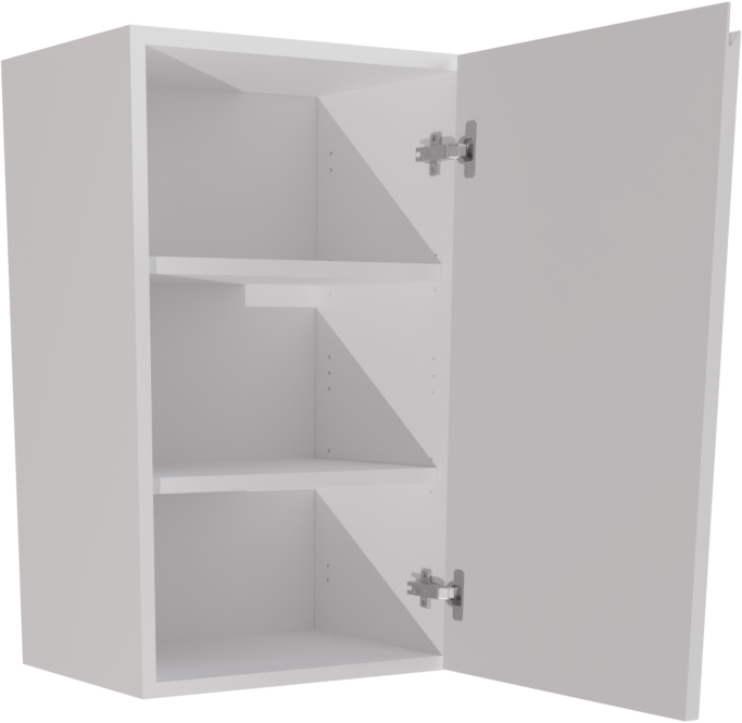 450mm Handleless Matt White Kitchen Wall Unit from Flat-Pack Kitchens