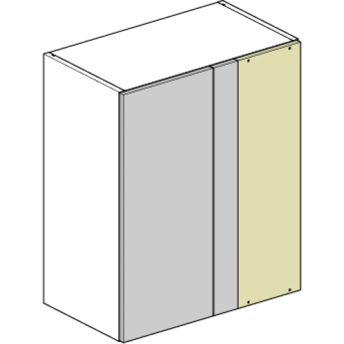 OMLIG-SBCWU600R: 600mm Ora matt Light Grey Blind Corner Wall Unit with ...