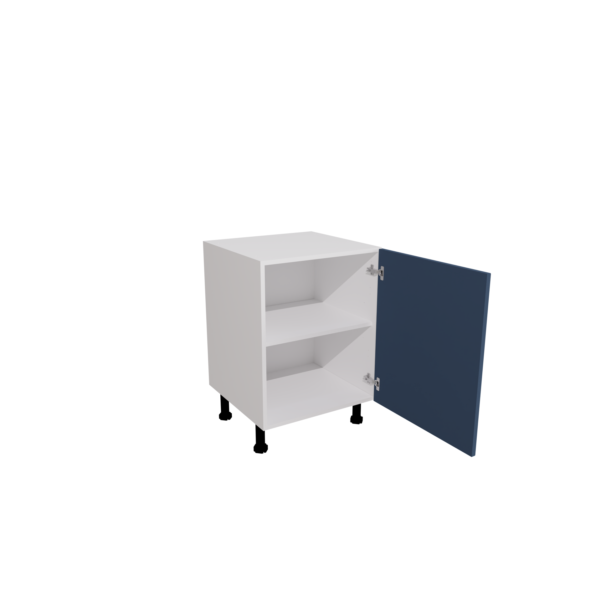 600mm Ora matt Blue Kitchen Base Unit from Flat-Pack Kitchens