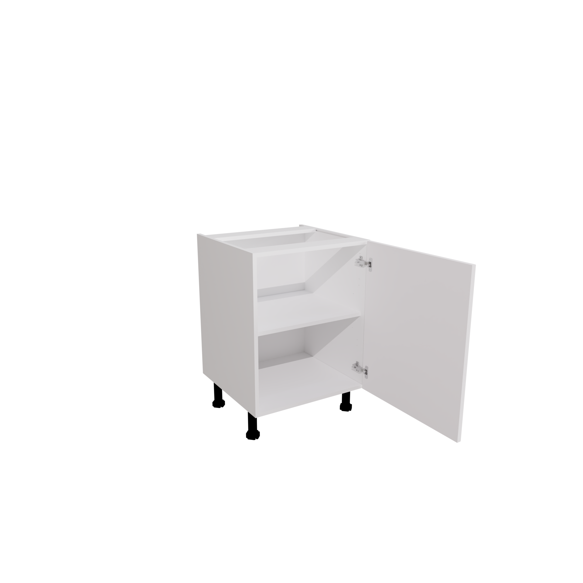 Ora matt White 600 Highline Hob/Sink Unit from Flat-Pack Kitchens