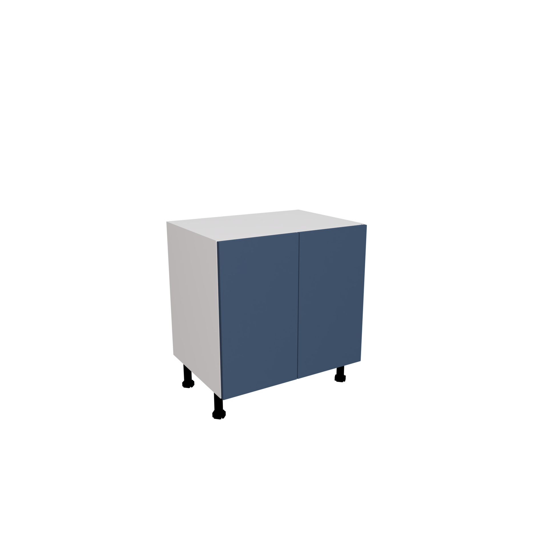 800mm Ora matt Blue Kitchen Base Unit from Flat-Pack Kitchens