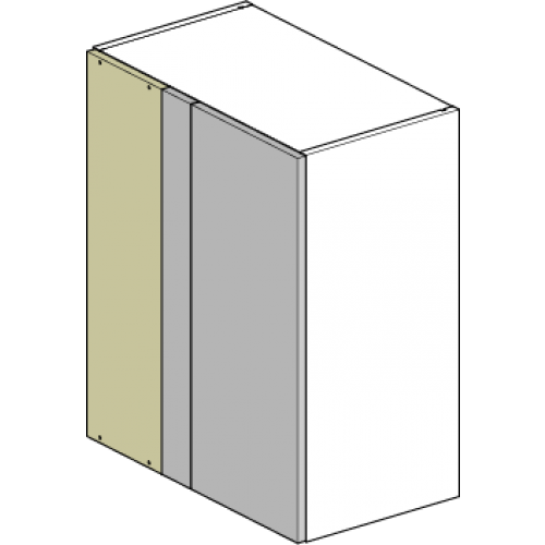 MG-SBCWU600L: 600mm matt Graphite Blind Corner Wall Unit with Left ...